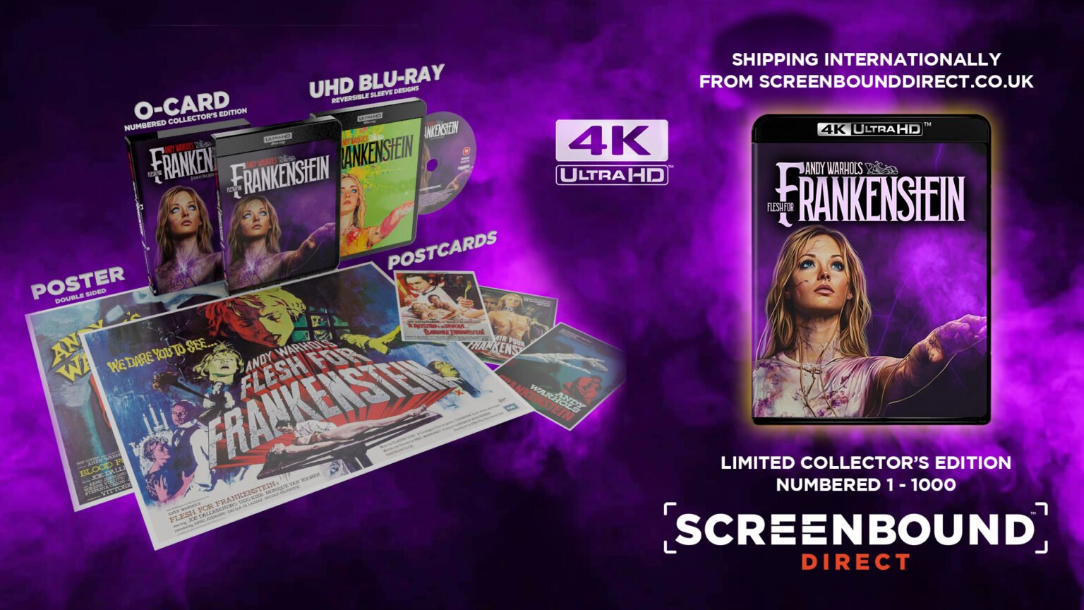 Andy Warhol Presents – Flesh For Frankenstein (Limited Edition 4K UHD Blu-ray) - Screenbound ...